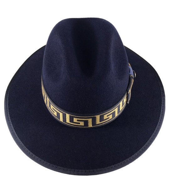Bruno Capelo | Accessories | Bruno Capelo Men Navy Blue Fedora Hat Navy ...